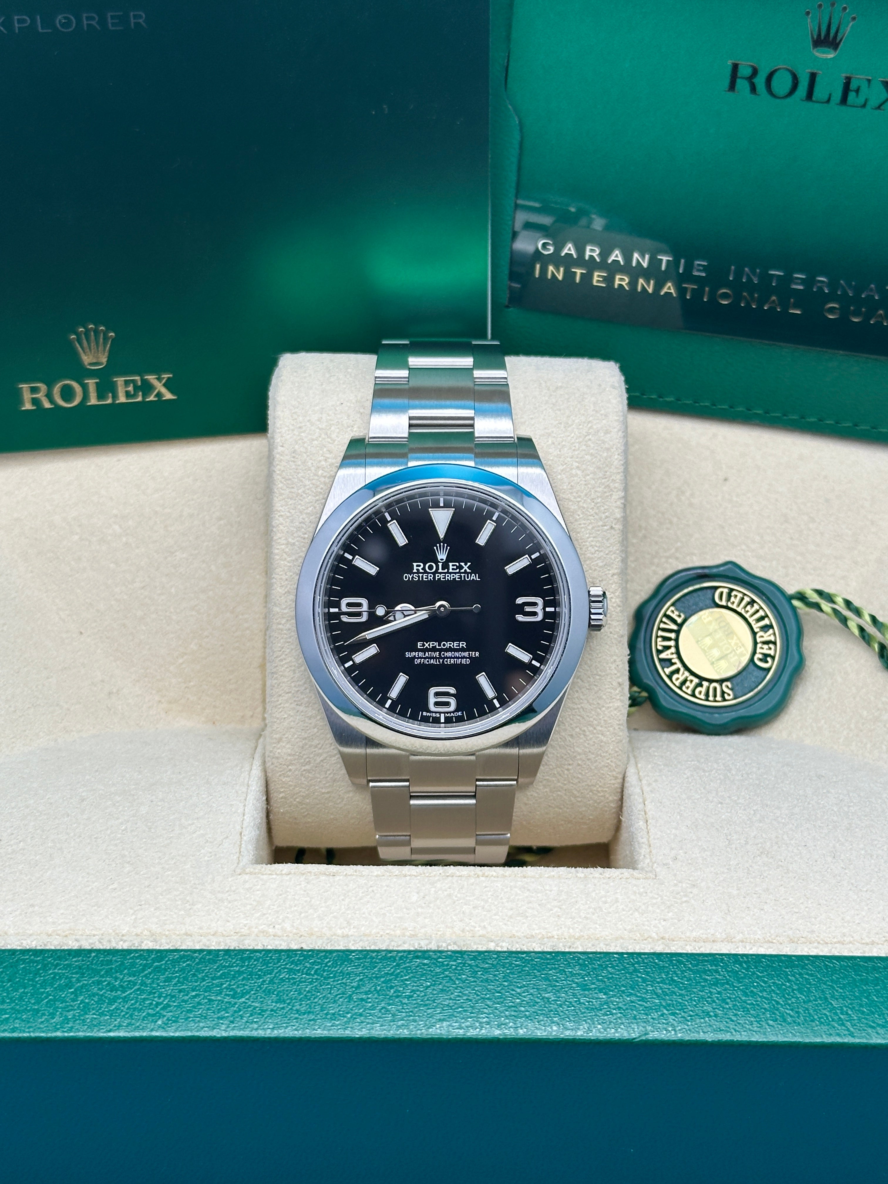 Rolex Explorer 39 Black Dial 214270